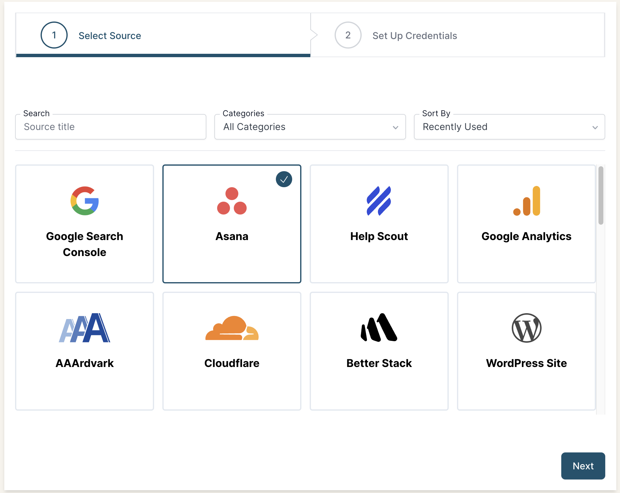 Asana Connection - BlinkMetrics
