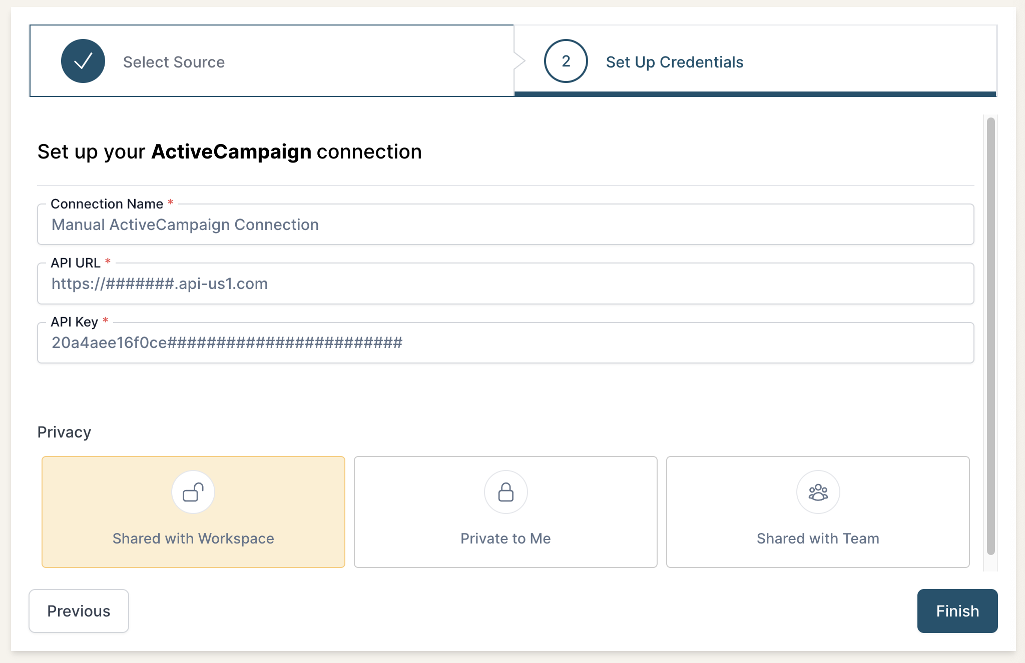 ActiveCampaign Connection - BlinkMetrics