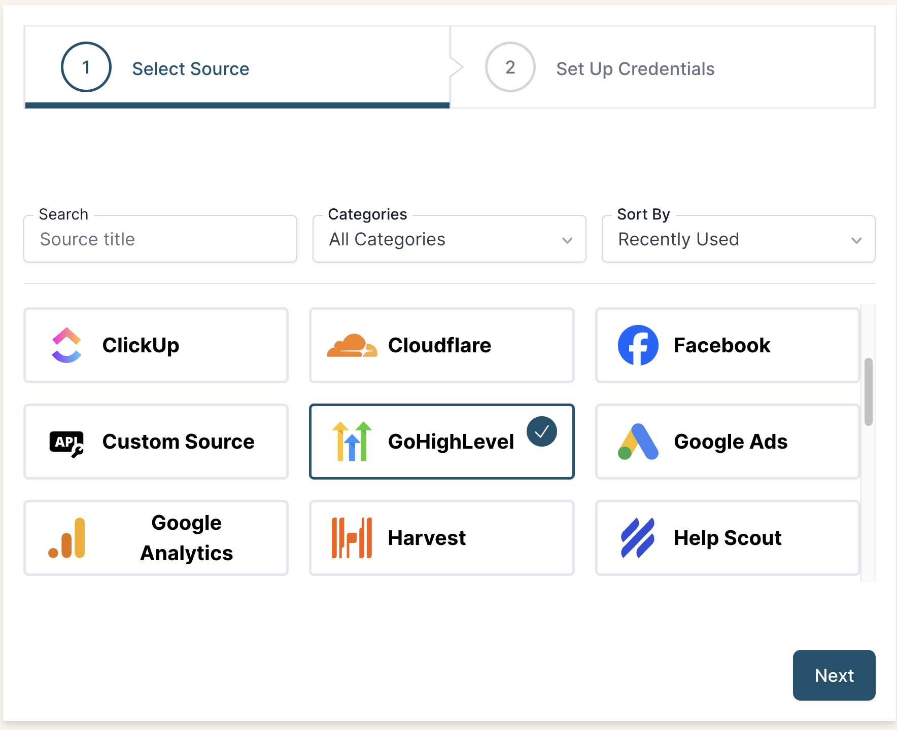 GoHighLevel Connection - BlinkMetrics