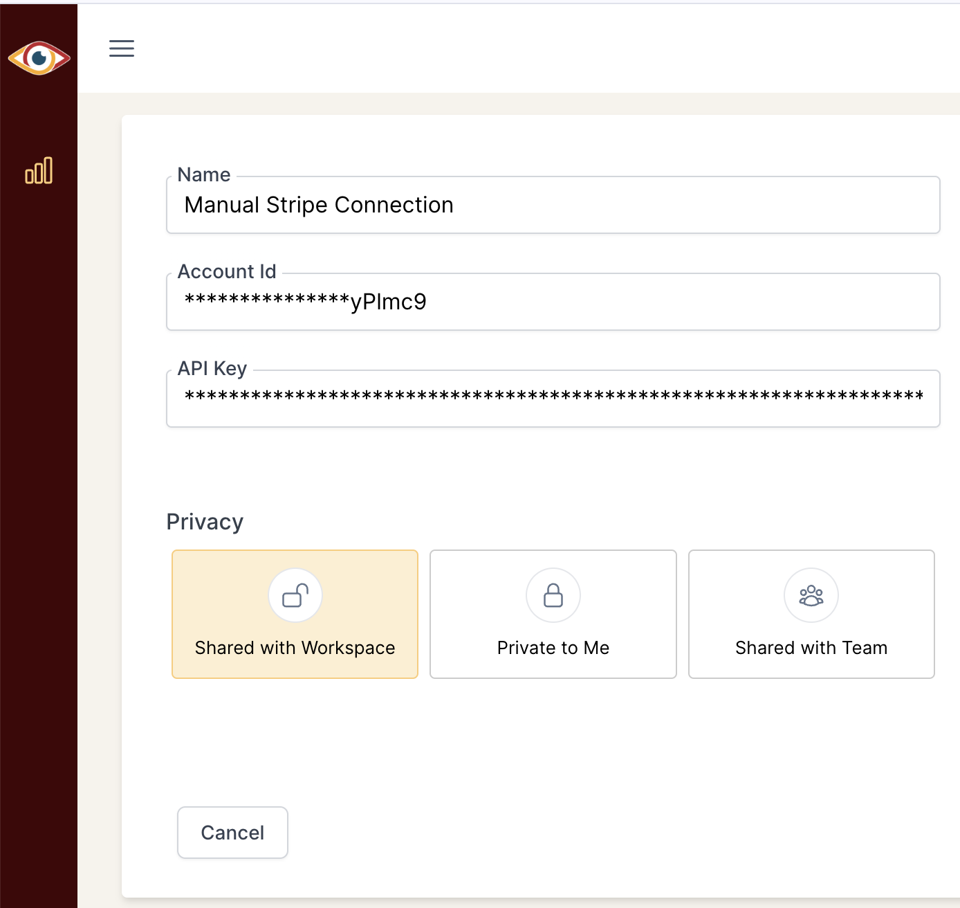 Stripe Connection - BlinkMetrics