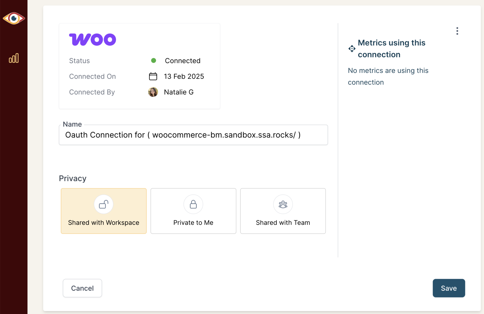 WooCommerce Connection - BlinkMetrics